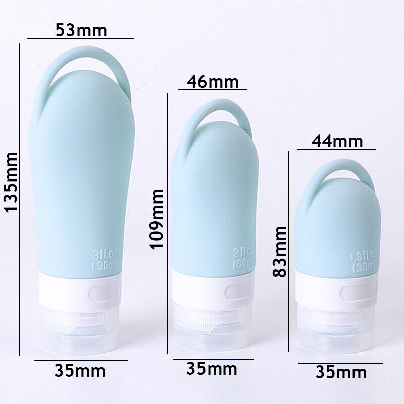 4pack Hanging Leak Proof Containers Refillable Squeezable Bottles for ...
